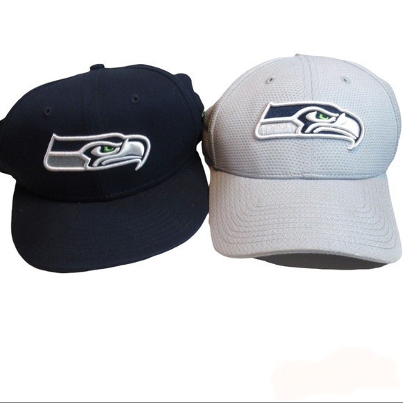 New Era | Accessories | Seattle Seahawk New Era Hats Blue And Gray ...